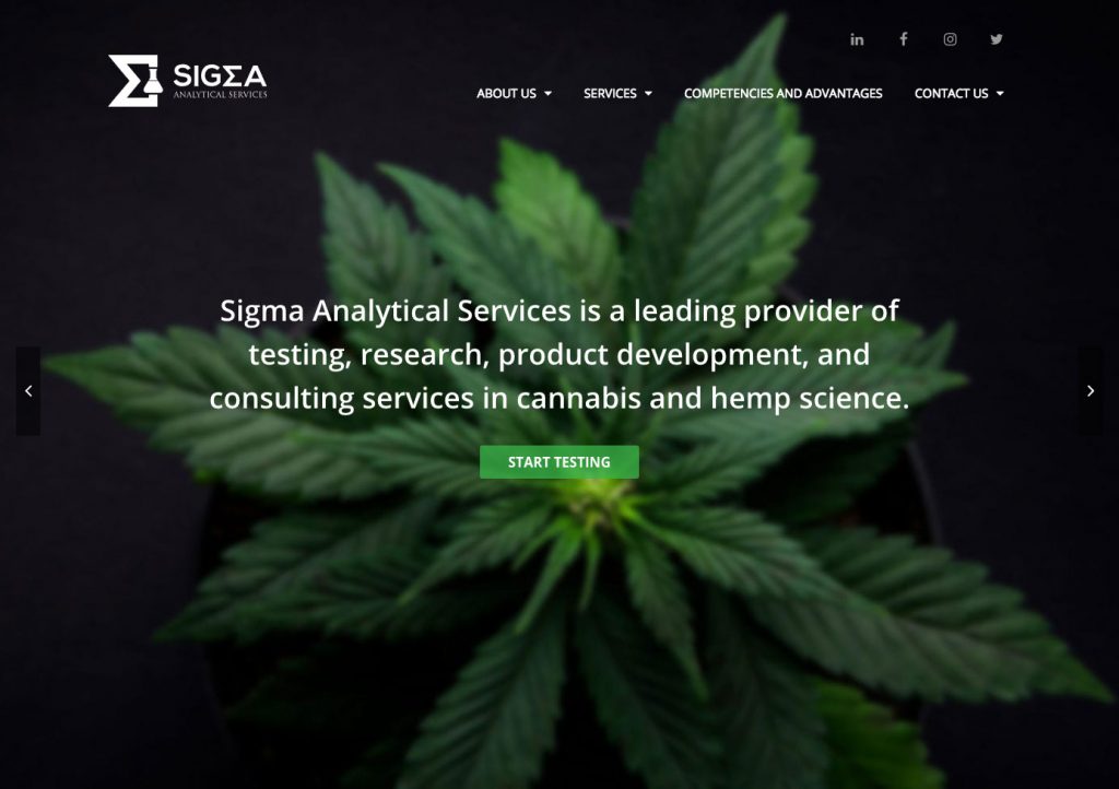 Sigma Analytical Services - Website Design & Development - Laughton Creatves
